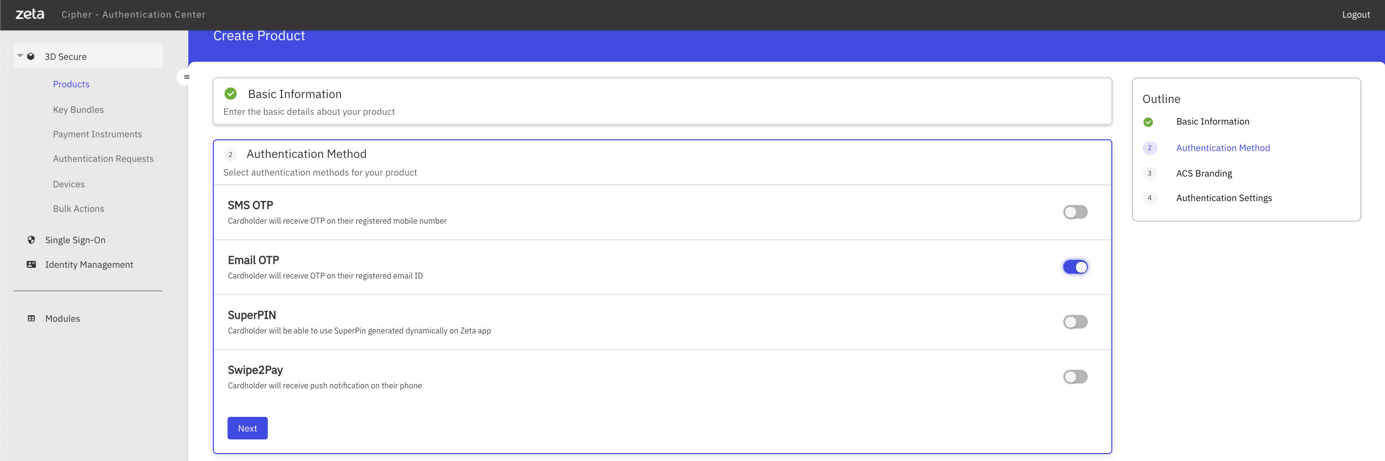 Email OTP Configurations | Cipher Docs